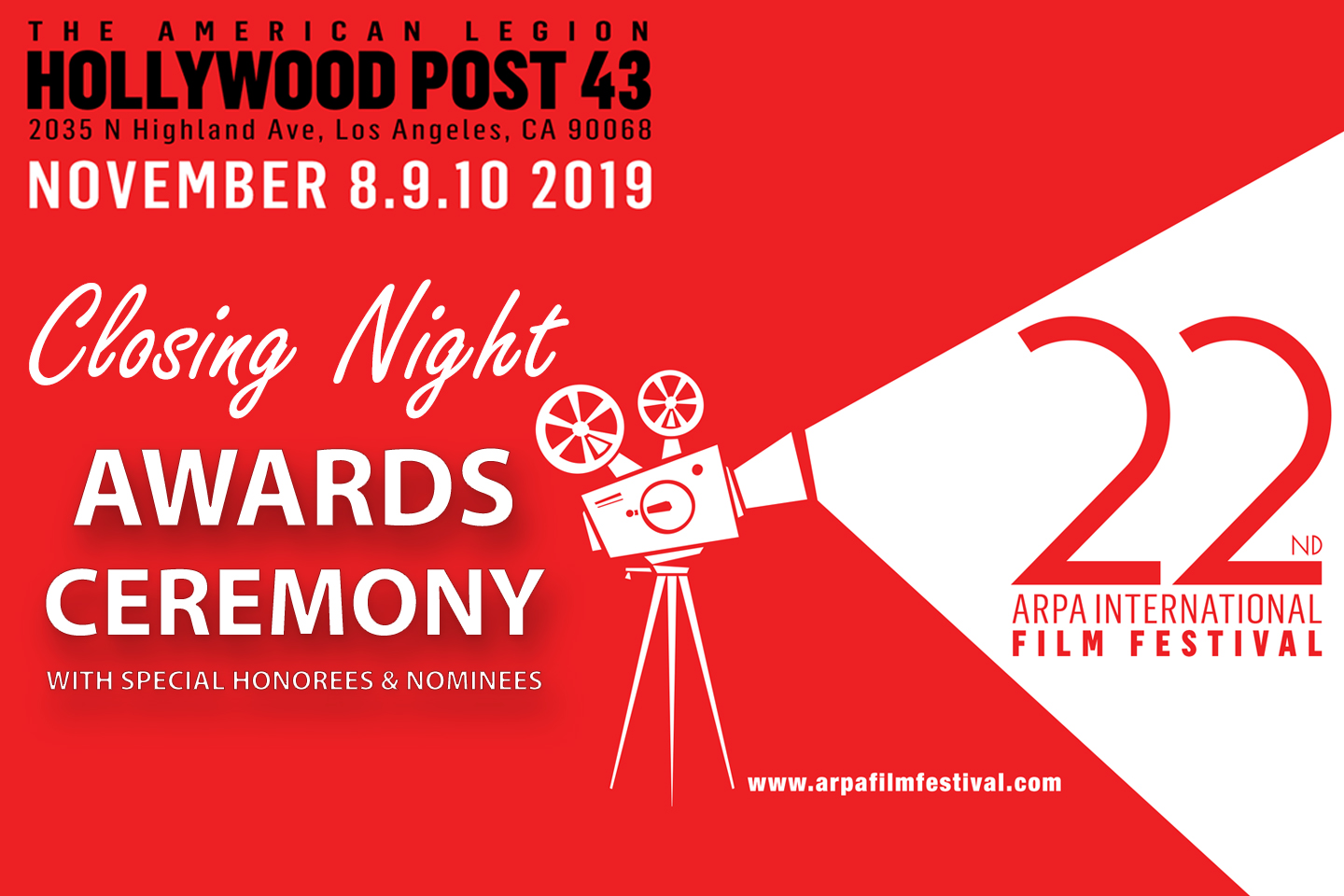 Closing Night Awards Ceremony at 2019 Arpa IFF - Arpa International ...